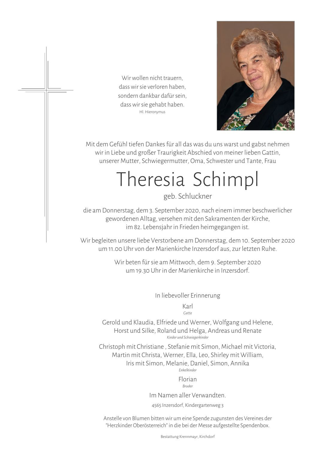 Todesfall Theresia Schimpl